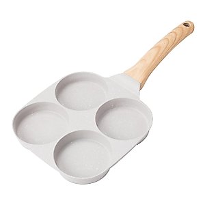 WonLynn Granite Egg Pan, 4-Cup Nonstick Omelet Pan,Lightweight and Easy to Clean Frying Pan for Breakdast and Pancake,Suitable for Gas Stove and Induction Cookers