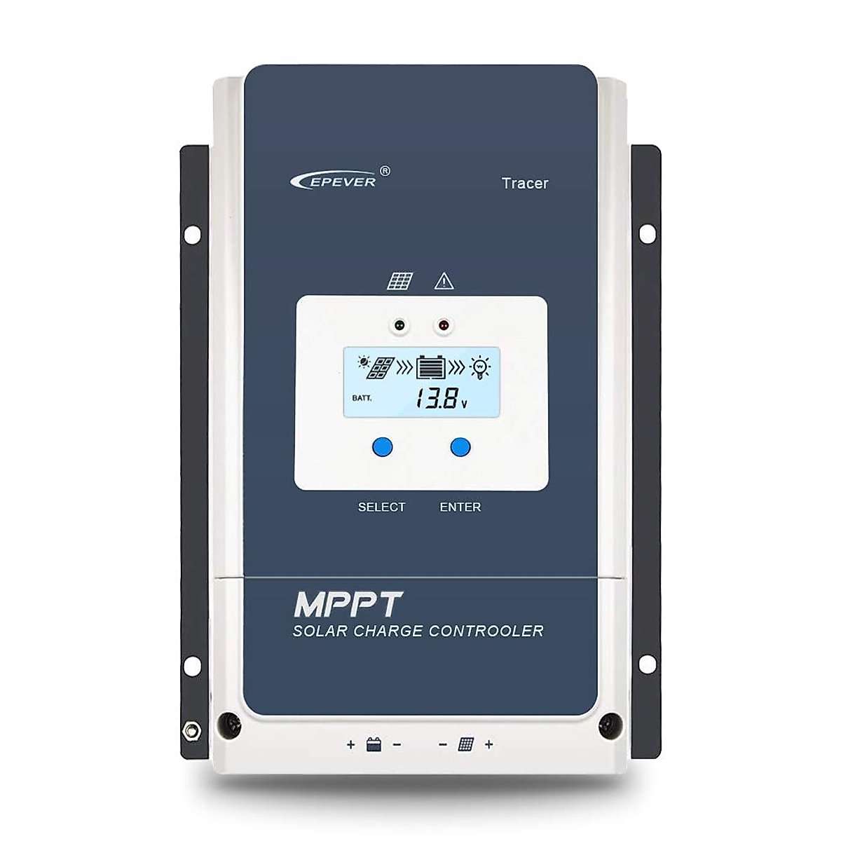 EPEVER 60A MPPT Solar Charge Controller 12V/24V/36V/48VDC Auto System Voltage Max.PV 150V Solar Panel Regulator with Backlight LCD Display(Tracer 6415 an)