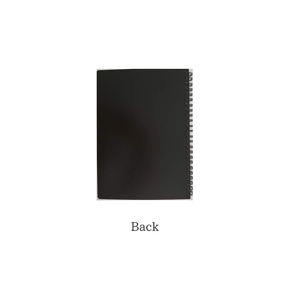 Kokuyo. Soft Ring Notebook Business, 5mm Grid 70 Sheets Black (B6) - 3 Pack