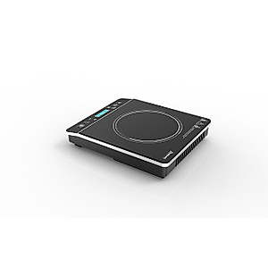 Panana Portable Induction Cooktop, 1800 Watts Induction Burner with LCD Sensor Touch, Induction Hot Plate with Safety Shutoff Function for Cooking, Single (BLUE LCD Dispaly - Silver)