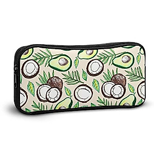 Coconuts Avocados Art Pencil Case Pencil Pouch Coin Pouch Cosmetic Bag Office Stationery Organizer