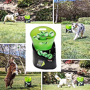 Hyper Pet GoDogGo Fetch Machine Dog Ball Launcher & Automatic Ball Launcher for Dogs With Five 2.5" Balls for Dogs 20-60 Pounds
