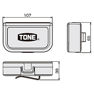 Tone BRS20 Bit Ratchet Set, Bit Insert, 0.25 inches (6.35 mm) (1/4 inch), Black, 22 Pieces