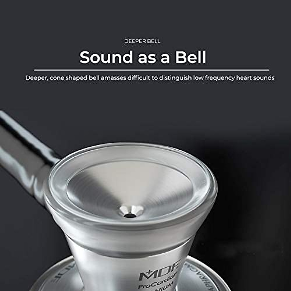 MDF Instruments Marble Metalika ProCardial Cardiology Stethoscope, Limited Edition Mprints, Lightweight Titanium, Adult, Dual Head, Marble Tube, Metalika Chestpiece-Headset, MDF797TMBMT