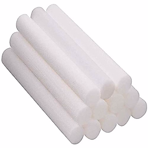 BOWONG Car Diffuser Sponges Refill Sticks 20 Pcs, Humidifier Filter Wick Replacement for Car Mini Humidifier Ultrasonic Aroma Diffuser,2.75 X 0.31 Inches