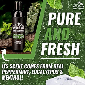 Rocky Mountain Barber Company Men's Conditioner - Tea Tree Oil, Peppermint & Eucalyptus for All Hair Types - 8oz