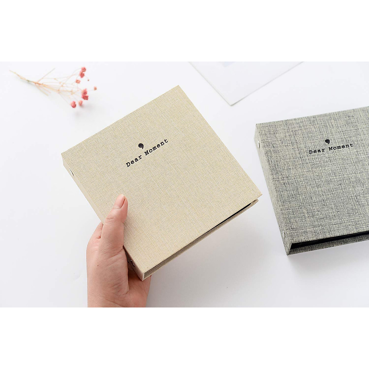 Fancyme 100 Pockets Instax Mini Photo Album Film Book Compatible with Fujifilm Instax Mini LiPlay 11 9 8 7s 90 70 25 Instant Camera 3 Inch Picture Name Card Holder (Beige)