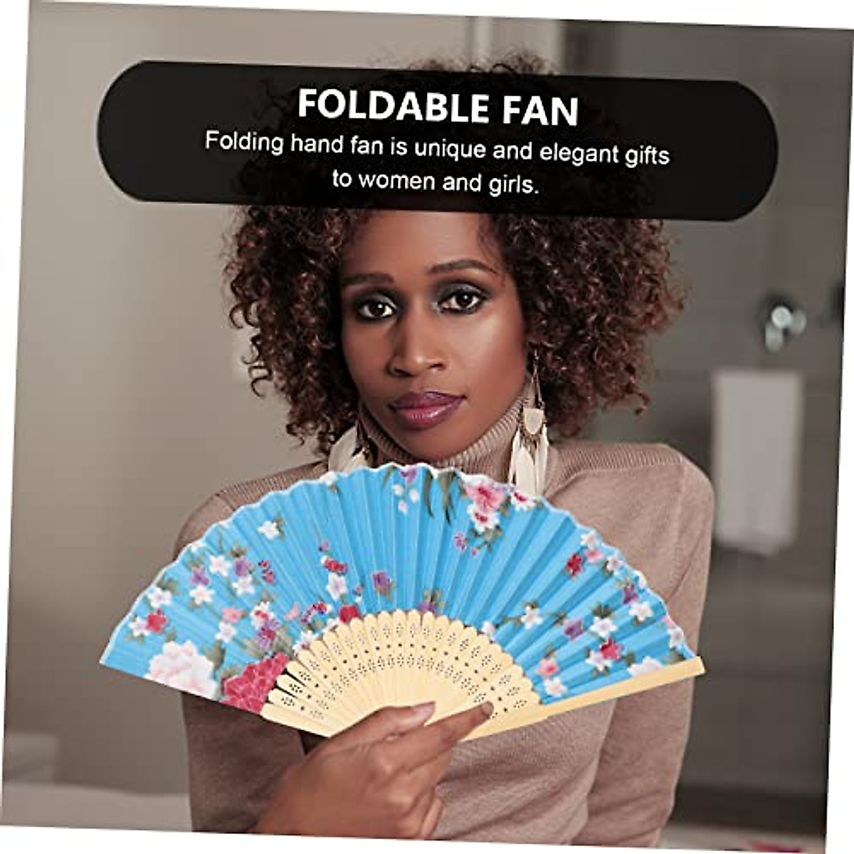MUSISALY 2pcs Chinese Dancing Fans Chinese Silk Fans Silk Folding Fans folded fan Japanese Style fan Hand Bamboo Fans Japanese Hand Fan mini fan decorate men and women Chinese style Wooden