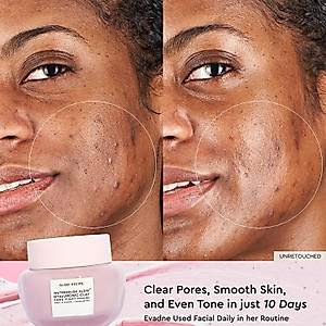 Glow Recipe Clay Mask for Face - Pore Minimizer Facial Mask with Hyaluronic Acid, Kaolin Clay, PHA & BHA - Hydrating, Brightening & Exfoliating Mask for All Skin Types - (2.03oz/60mL)