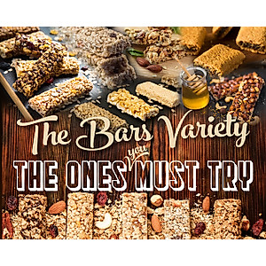 Niro Assortment | Healthy Snack Box Variety Pack | 50 Count Assortment Including Nature's Valley, Cliff Bars, Kind Bars, and More | Ideal Healthy Office Snacks for Adults | Delicious and Nutritious