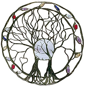 CIEL & MARS Tree of Life Celtics Decor Metal Wall Art Decoration Metal Outdoor Wall Decor Hanging Outdoor Celtic Gifts Wiccan Mandala Garden Wall Art Decor for Outside
