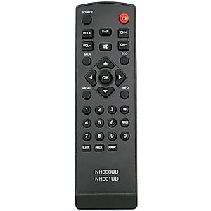 NH000UD NH001UD Replace Remote Control for Emerson TV Remote and for Sylvania TV Remote LC220SL1 LC190SL1 LC320SL1 LC320SLX LC195SLX LC190EM1 LC190EM2 LC195EMX LC220EM1 LC220EM2 LC260EM1 LC260EM2