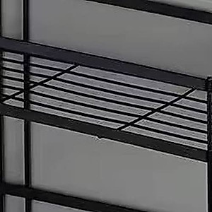 Headerbs Over Toilet Bathroom Organizer, Convenient Practical Toilet Shelf for Home (Single Layer Black)