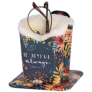 Plush Fluffy Lined Anti-scratch Eyeglasses Holder Protective Glasses Stand Case