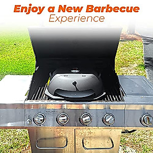 Geras Pizza Oven Outdoor for Grill - Grill Top Pizza Oven For Outside - Pizza Stone, Pizza Peel Kit - Small Portable Home Backyard BBQ Pizzas Maker Charcoal Grill, Pellet, Propane Gas and Wood Fire