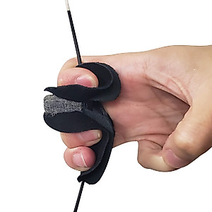 SAS Suede and Leather Finger Tab Right Hand (Medium, Right)