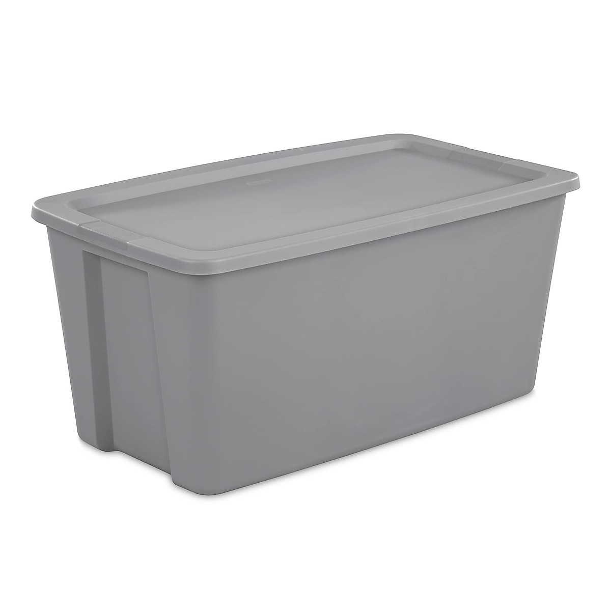 OOTUS 50 Gallon Tote Box Plastic, Titanium, Set of 4