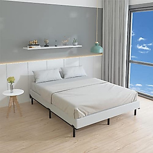 EMODA 7 Inch King Bed Frame Base for Box Spring and Mattress, 9 Legs Heavy Duty Metal Bedframe Tool-Free and Easy Assembly, Black