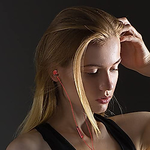 FAPO Lightning Earbuds for iPhone, MFi Certified Wired Earbuds in-Ear Noise Isolation Headphones with Microphone, Headphones for iPhone 13/12/11 Series X/XS/Max/XR iPhone 8/8P/7P(Red)