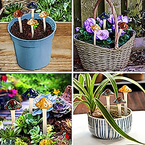 Garden Decor Mushrooms, Mushroom Pots for Yard Fairy Garden Decoration DIY Ornament for Dollhouse Potting Shed Flowerpot Plants Lawn Garden Outdoor Resin Statue