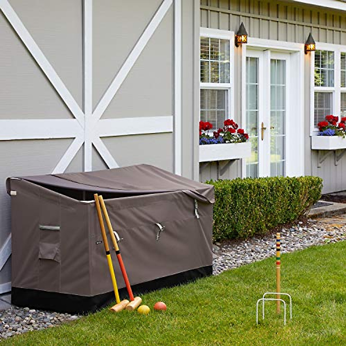 Classic Accessories Ravenna Water-Resistant 133 Gallon Deck Box, outdoor storage box