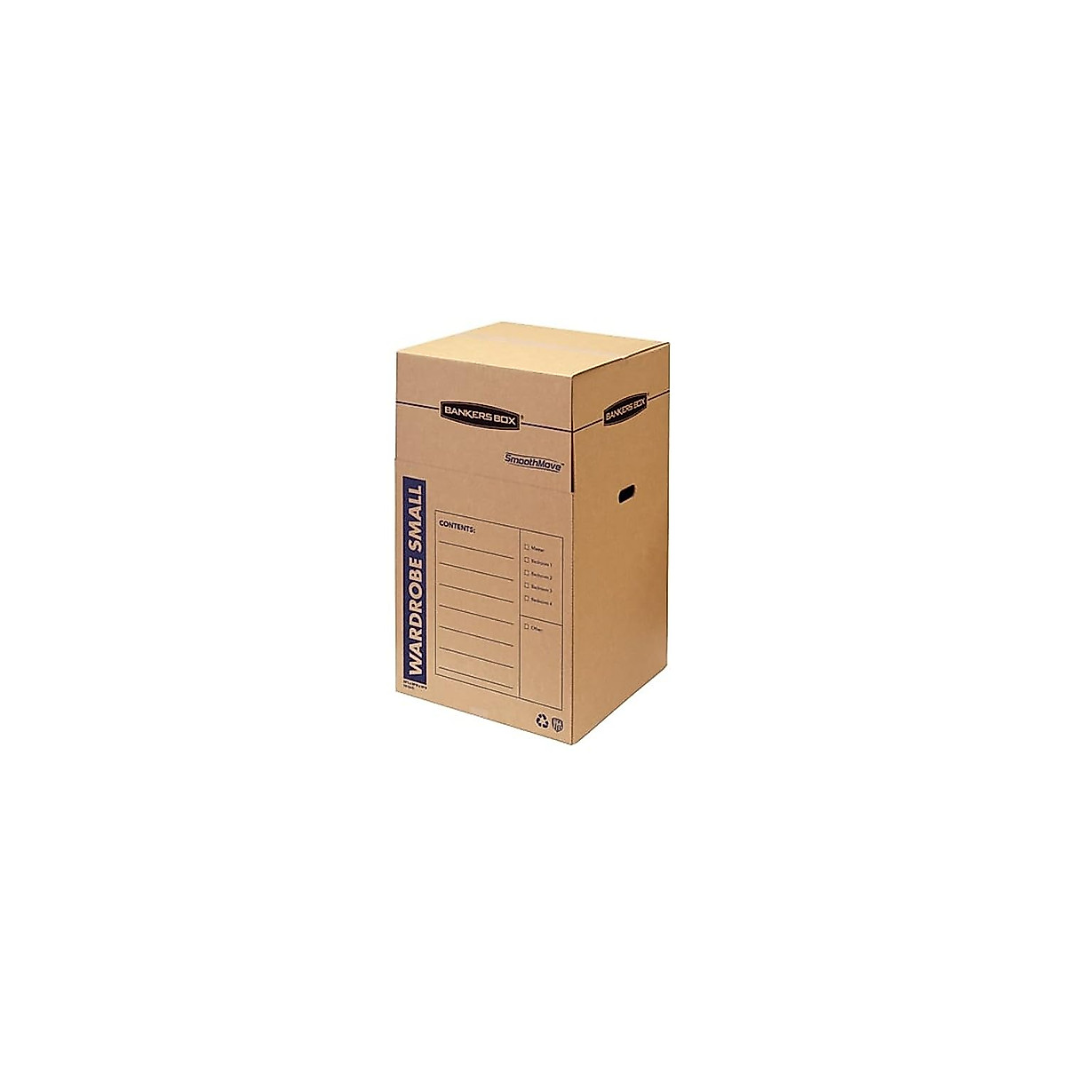 Bankers Box SmoothMove Wardrobe Moving Boxes, Short, 20 x 20 x 34 Inches, 3 Pack (7710902)
