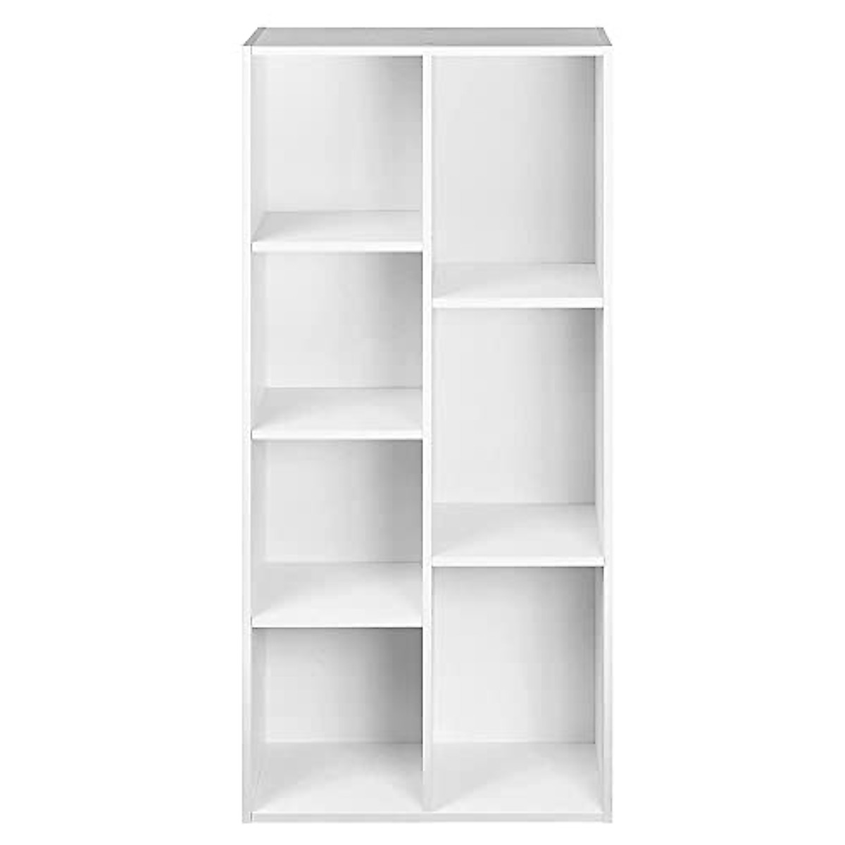Amazon Basics 7-Cube Organizer Bookcase, White
