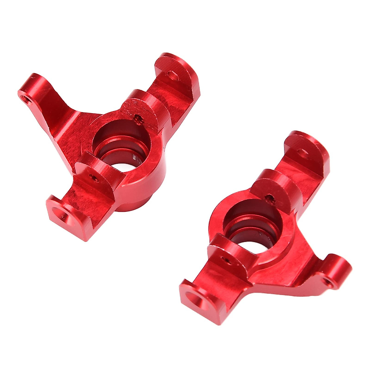 Dilwe 2 Pieces RC Alu Front Steering Shell, RC Cars Spare Parts Fit for HBX 16889 1/16 Remote Control Car, Red