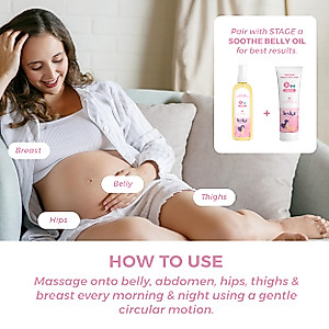 Leska Maternity Hydrating Lotion | STAGE A: PREPARE Supple Belly Lotion (Pregnancy Months 1-5) | Part of a Complete 3 Stage Pregnancy Skin Care System | New Mom Gifts (4oz)