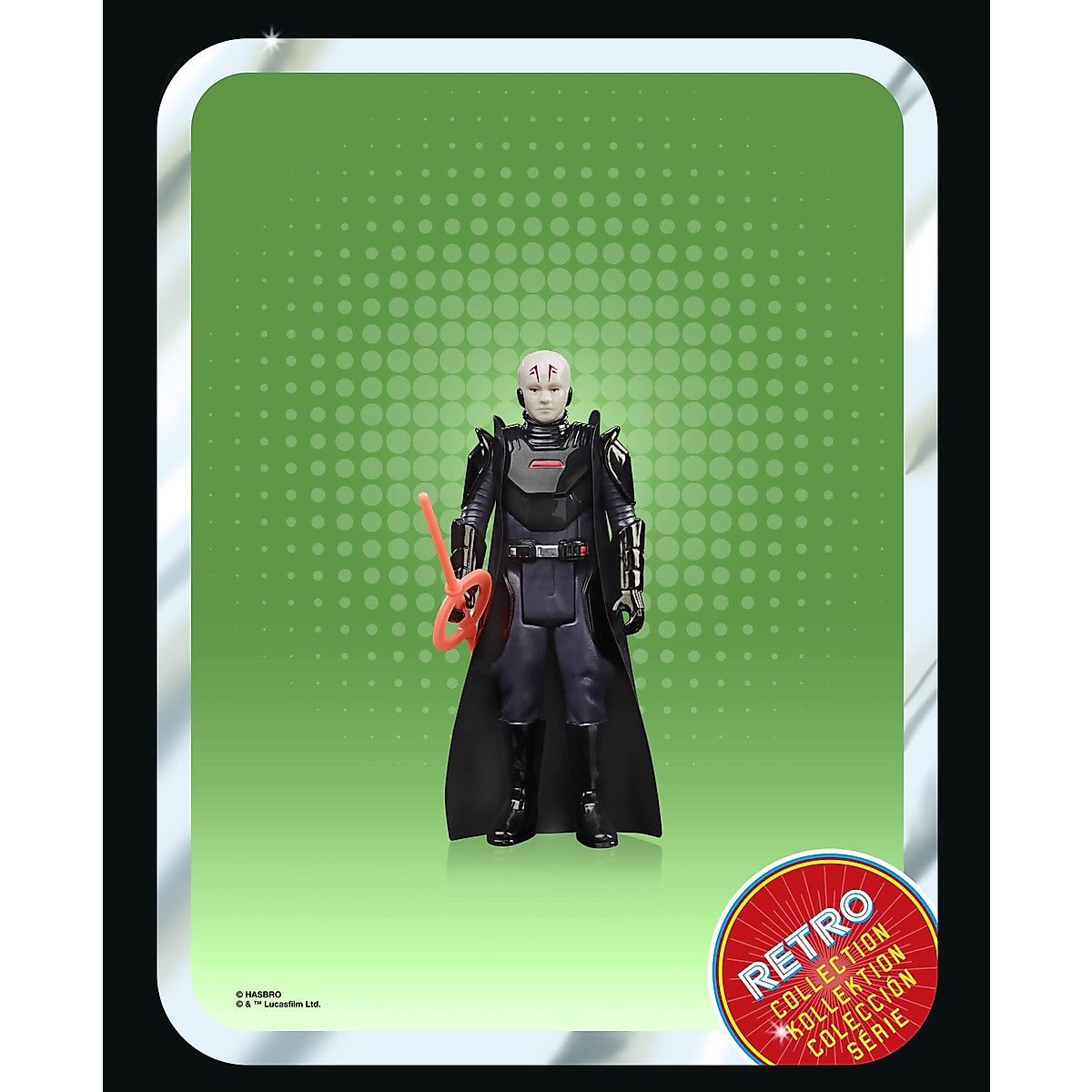 STAR WARS Retro Collection Grand Inquisitor Toy 3.75-Inch-Scale OBI-Wan Kenobi Action Figure, Toys for Kids Ages 4 and Up, Multicolored, F5773