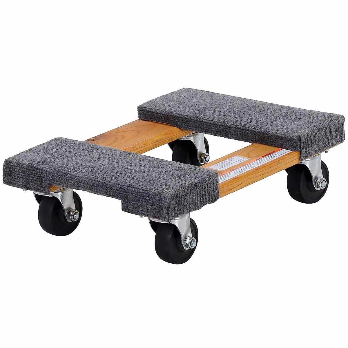 Vestil HDOC-1218-9 Hardwood Carpet End Dolly 18 in. x 12 in. x 5 in. 900 Lb. Capacity
