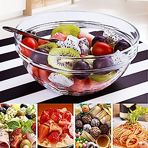 Maredash Mini Bowls 4 Inch Glass Bowls for Kitchen Prep, Dessert, Dips, and Candy Dishes, 6.6 oz Stackable Dishware safe,Set of 16 (combination)