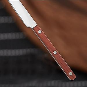 Wooden Handle Flatware Set for 6, 30-Pieces Silverware Set Food-Grade Stainless Steel Cutlery Kitchen Utensils Set Apartment Essentials Dishwasher Safe Wedding Banquet Best Gift Combo