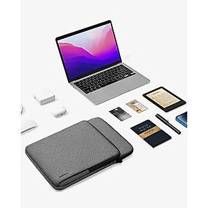 tomtoc 360 Protective Laptop Sleeve Designed for 16-inch New MacBook Pro M4/M3/M2/M1 Pro/Max 2024-2019, Water-Resistant Well-Organized Accessory Sleeve Case with Handle