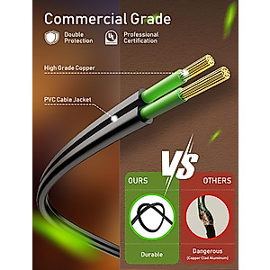 Brightown 30Ft G40 Outdoor Patio String Light-Connectable Globe Lights with 30 Clear Bulbs(2 Spare), UL Listed (30 Ft, Black)