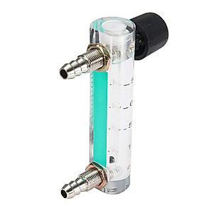 CATSELURRY Flow Meter LZB-6M Oygen Meter 0-1.5 LPM Flowmeter with Control for Detect Oygen Flow for Oygen Air Gas Adjustable