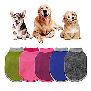 Dog Sweaters for Small Medium Dogs Lightweight Stretchy Fleece Vest Pullover Dog Coat Pet Dog Clothes Coats Pet Winter Clothes Puppy Sweaters for Dogs Pink XS