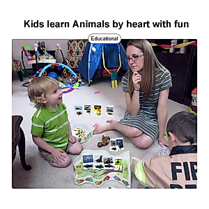 12 pcs Ocean Sea Animal Figures with 12pcs Matching Cards - OOTSR Ocean Creatures with Flash Cards for Education, Insect Themed Party, Playtime and Treasure Hunt