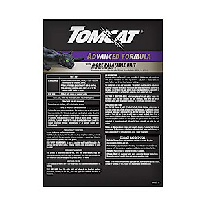 Tomcat Rat & Mouse Killer Disposable Bait Station Advanced Formula for Indoor and Outdoor, 1 Pre-Filled Ready-To-Use Station