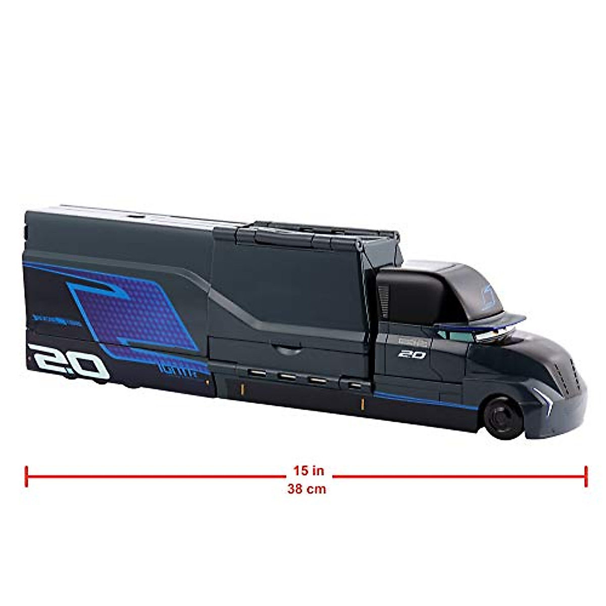 Disney Pixar Cars Jackson Storm Launching Hauler, Miniature Racecar Carrier Toys For Racing Play, Small, Portable, Collectible Automobile Toys Based on Cars Movies, Toys for Kids Age 3 and Up