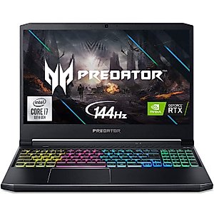 2019 Acer Predator Helios 300 15.6" FHD Gaming Laptop | 9th Gen Intel 6-Core i7-9750H Upto 4.5GHz | 16GB RAM | 512GB SSD Boot + 1TB HDD | NVIDIA GeForce GTX 1660Ti 6GB | Backlit Keyboard | Windows 10