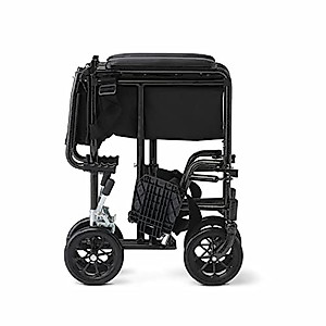 Medline Steel 17" Transport Chair, Hammertone