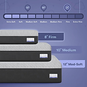 Celestial Sleep Gel Memory Foam Mattress in a Box, Made in The USA, CertiPUR-US Bed, 10 inch Medium - Full