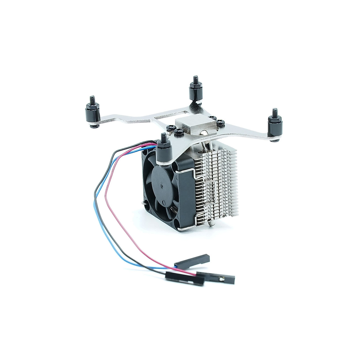 KKSB High-Performance Cooler for Raspberry Pi 4 | 30mm PWM Fan Included | Aluminium Fins