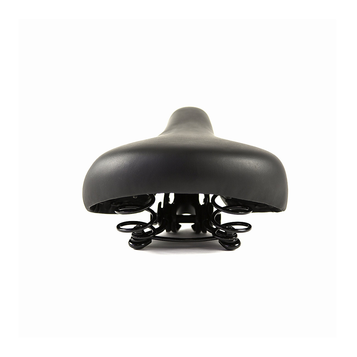 Critical Cycles Parker Touring Bike Saddle with Coil Spring Suspension, Black