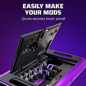 Victrix Pro FS-12 ESports Playstation Fight Stick All Button Arcade Controller for PS5, PS4, PC, 12-Button Sanwa Denshi, Ergonomic Detachable Joystick, Tournament Grade for Fighting Games (Purple)