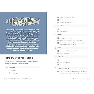 The Little Book of Wedding Checklists: All the Lists and Tips You Need to Plan the Big Day