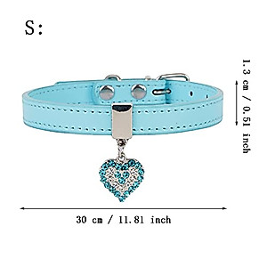 Costume Dog Collar Pet Buckle Dog Chain Cute Pet Peach Heart Dog Collar Diamond Bling Girl Small Puppy Rhinestone Cute Bowtie Pet Collar