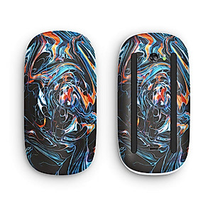 Design Skinz Liquid Abstract Paint Remix V2 Vinyl Decal Compatible with The Apple Magic Mouse 2 (Wireless, Rechargable) with Multi-Touch Surface