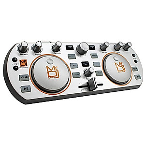 Mr. Dj MVDJ-1000SIUSB Dj Mix Controller with Dual Individual Mixing Channels to Connect a Computer for Audio and Playback